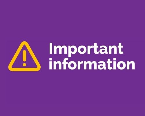 Important safety notice - emergency reporting